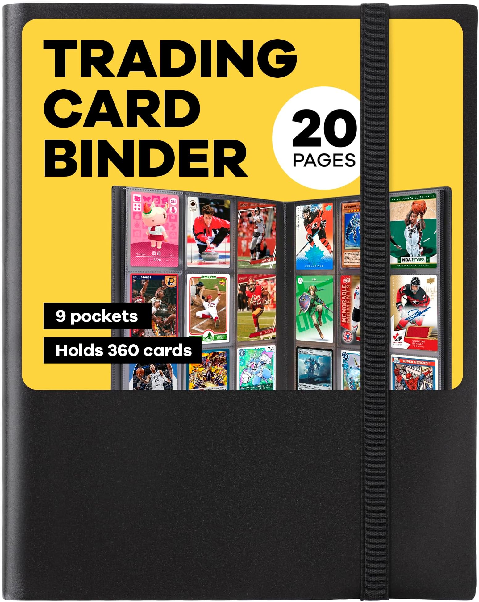 Amazon.com: Holograph Baseball Card Binder - Waterproof PU Leather ...