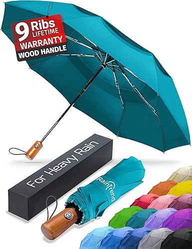 Amazon.com: Premium Umbrella Windproof Travel Umbrellas for Rain ...