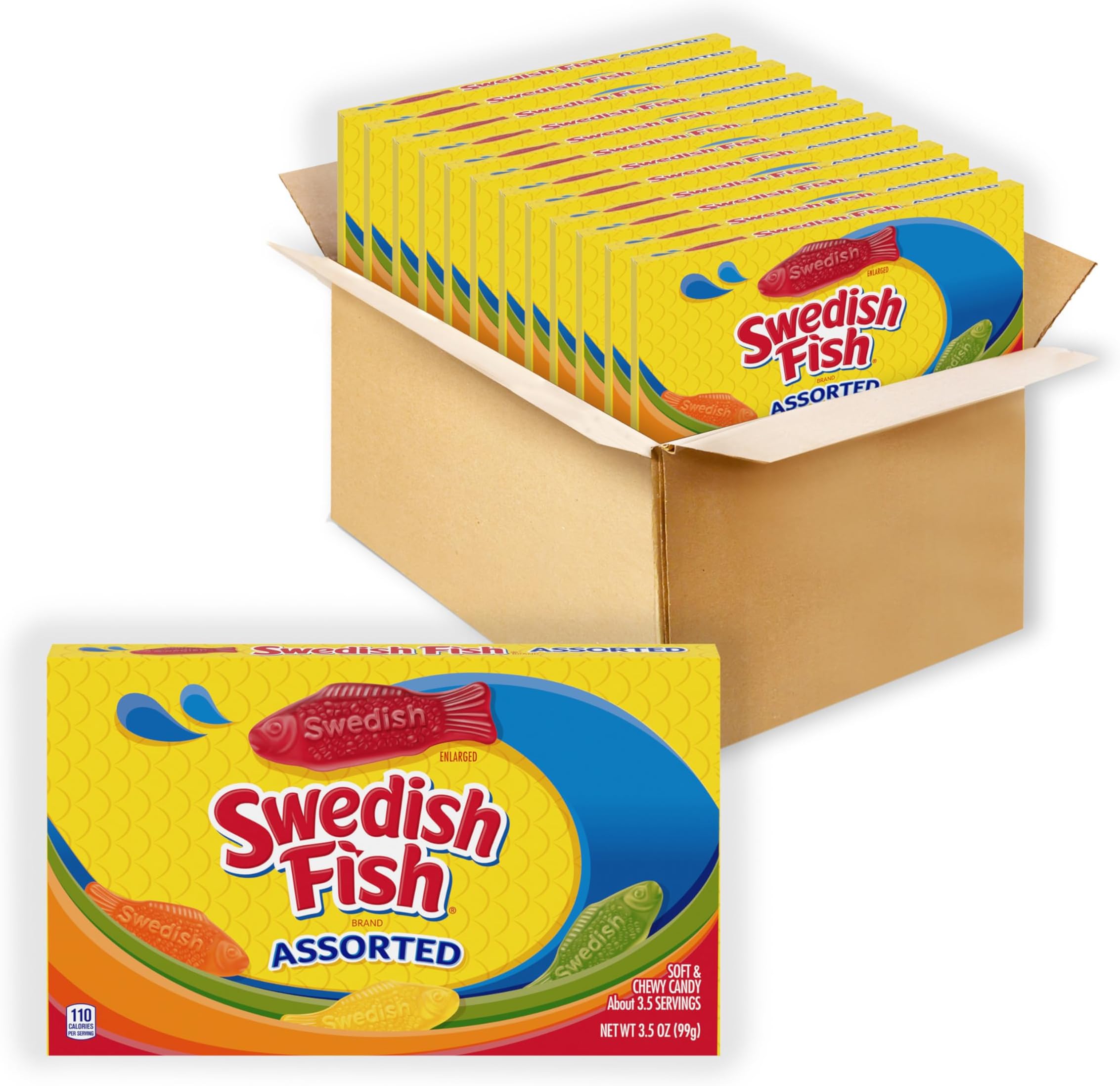 Amazon.com : SWEDISH FISH Mini Soft & Chewy Candy, Family Size, 1.8 lb ...