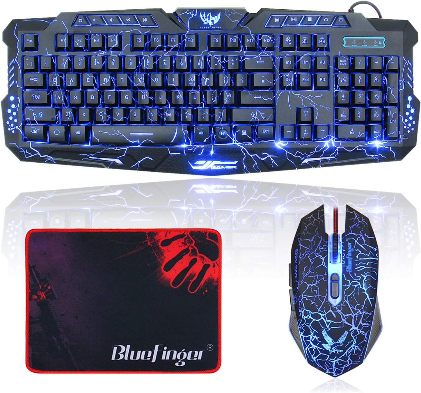 Amazon.com: AULA Gaming Keyboard, T102 104 Keys Gaming Keyboard and ...