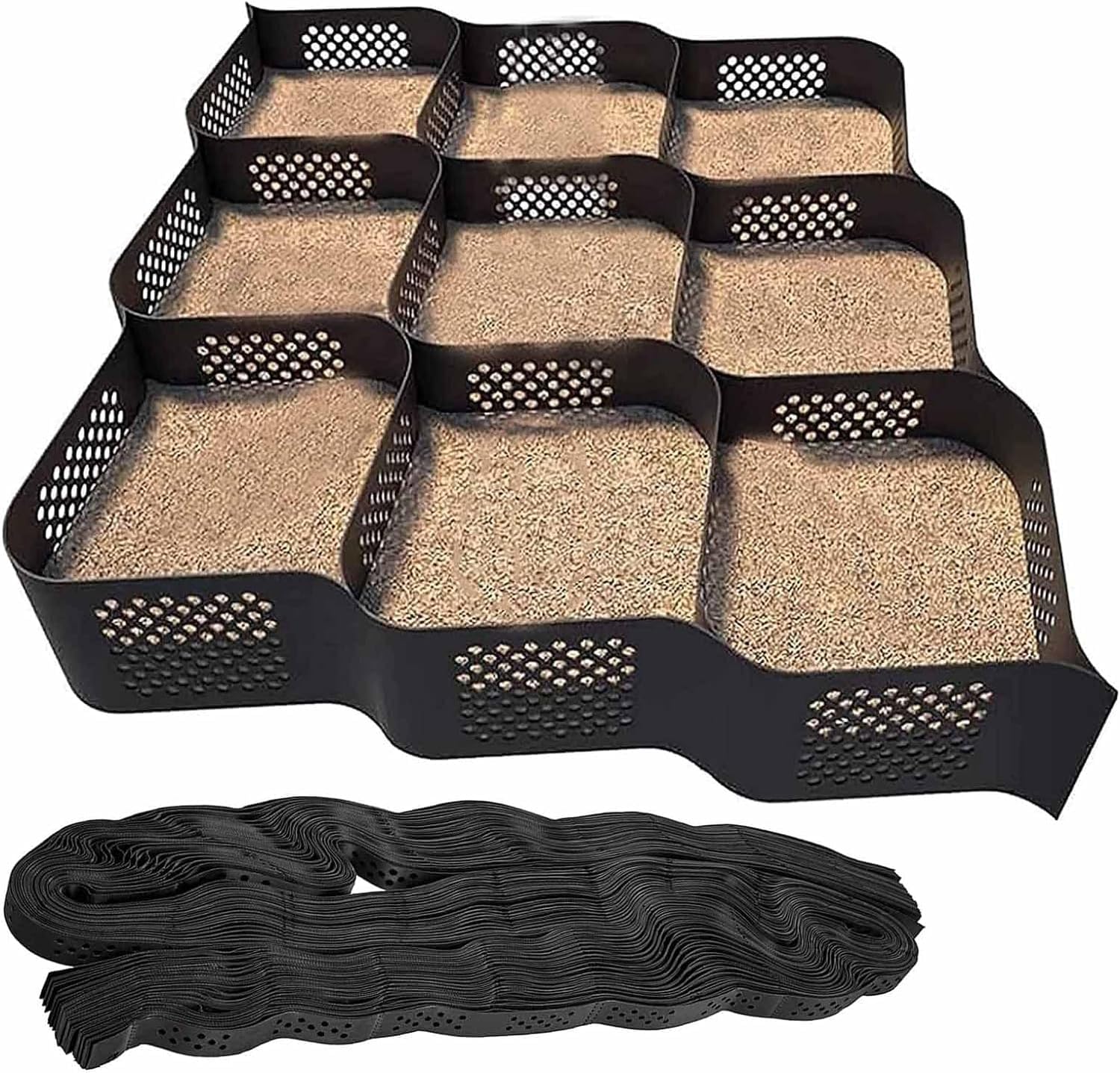 Amazon.com : EkiDaz LXLW geocell Ground Grid Foldable Gravel Grids ...