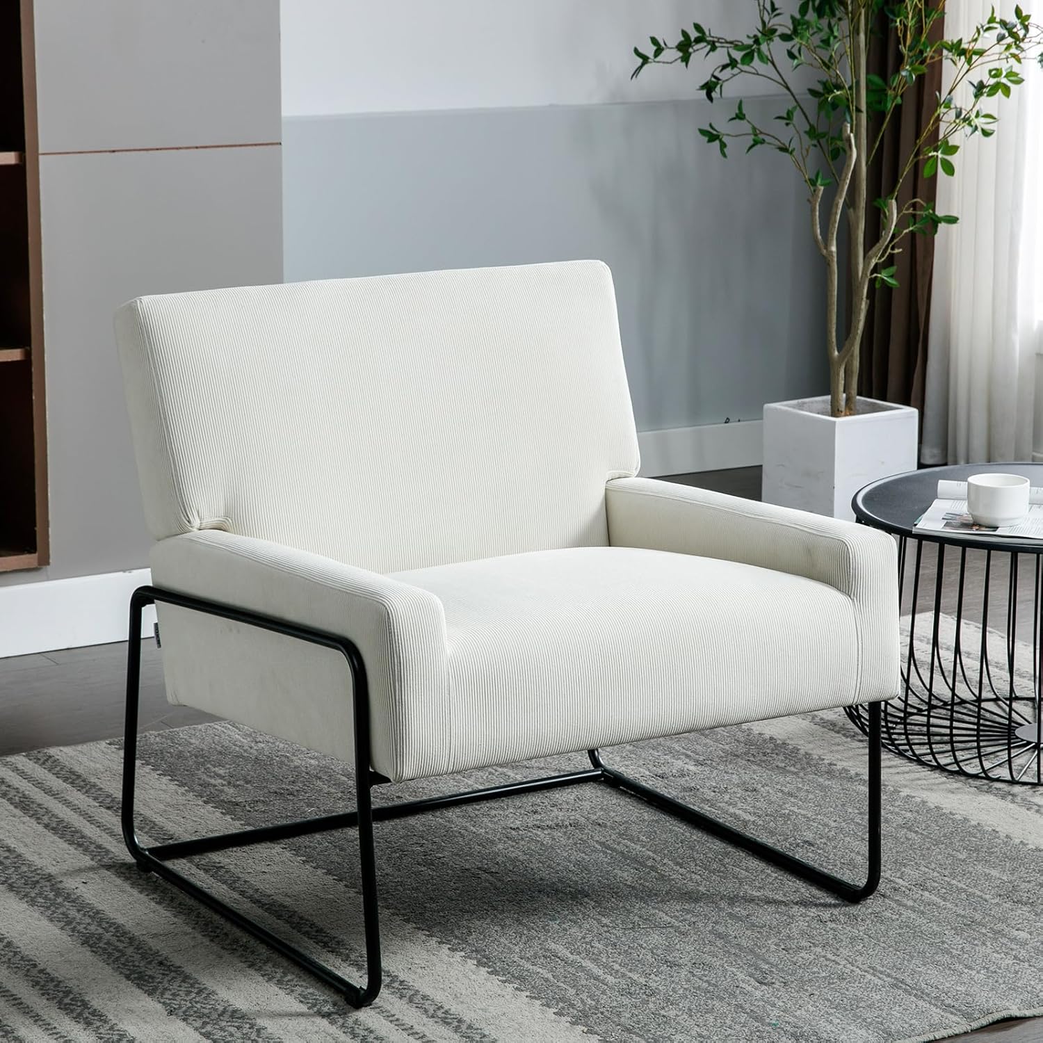 Amazon.com: NIOIIKIT Velvet Accent Chair Upholstered, Modern Industrial ...