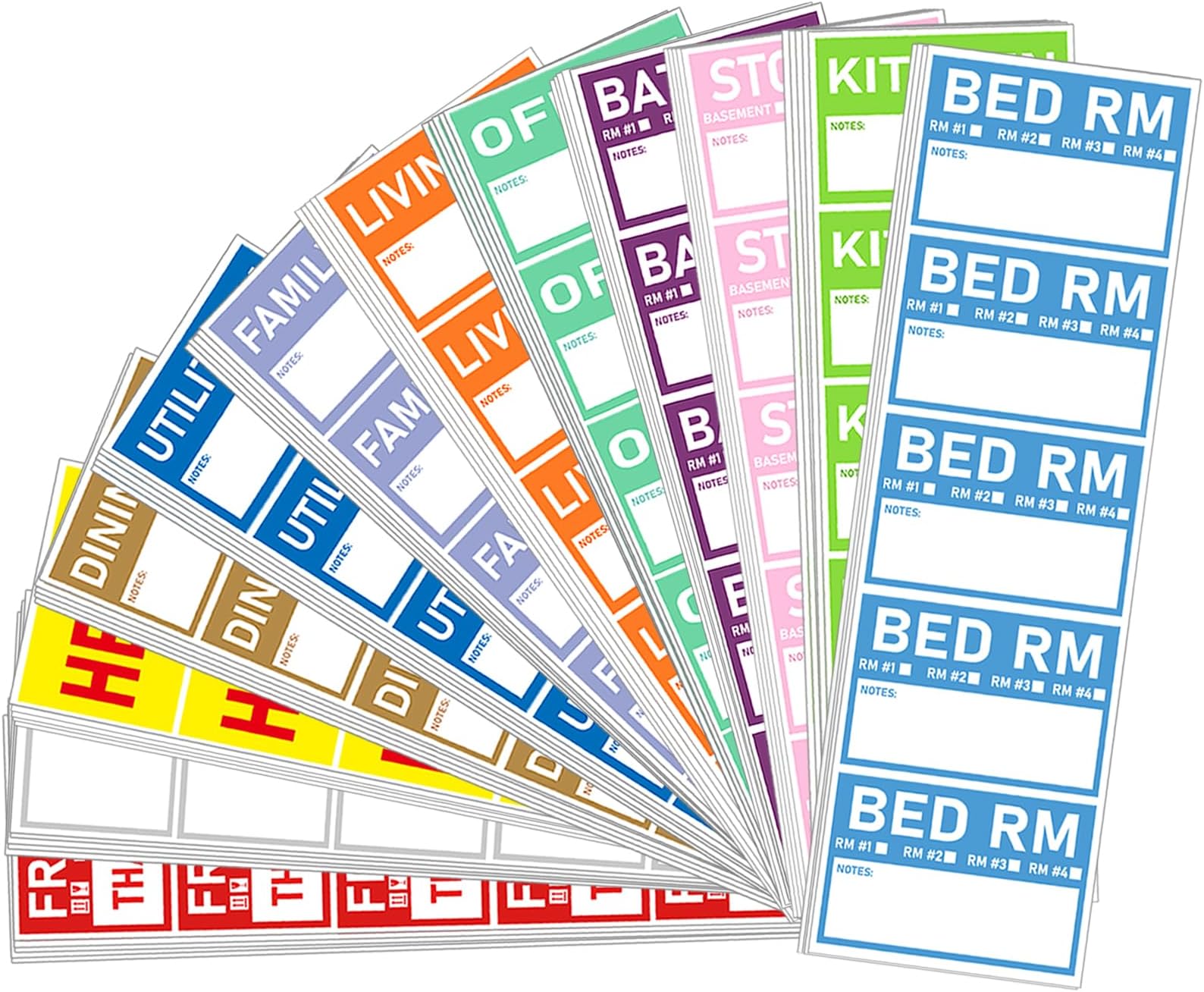 300 Piece Moving Sticker Set 300 PCS Moving Box Labels - 20 Designs ...