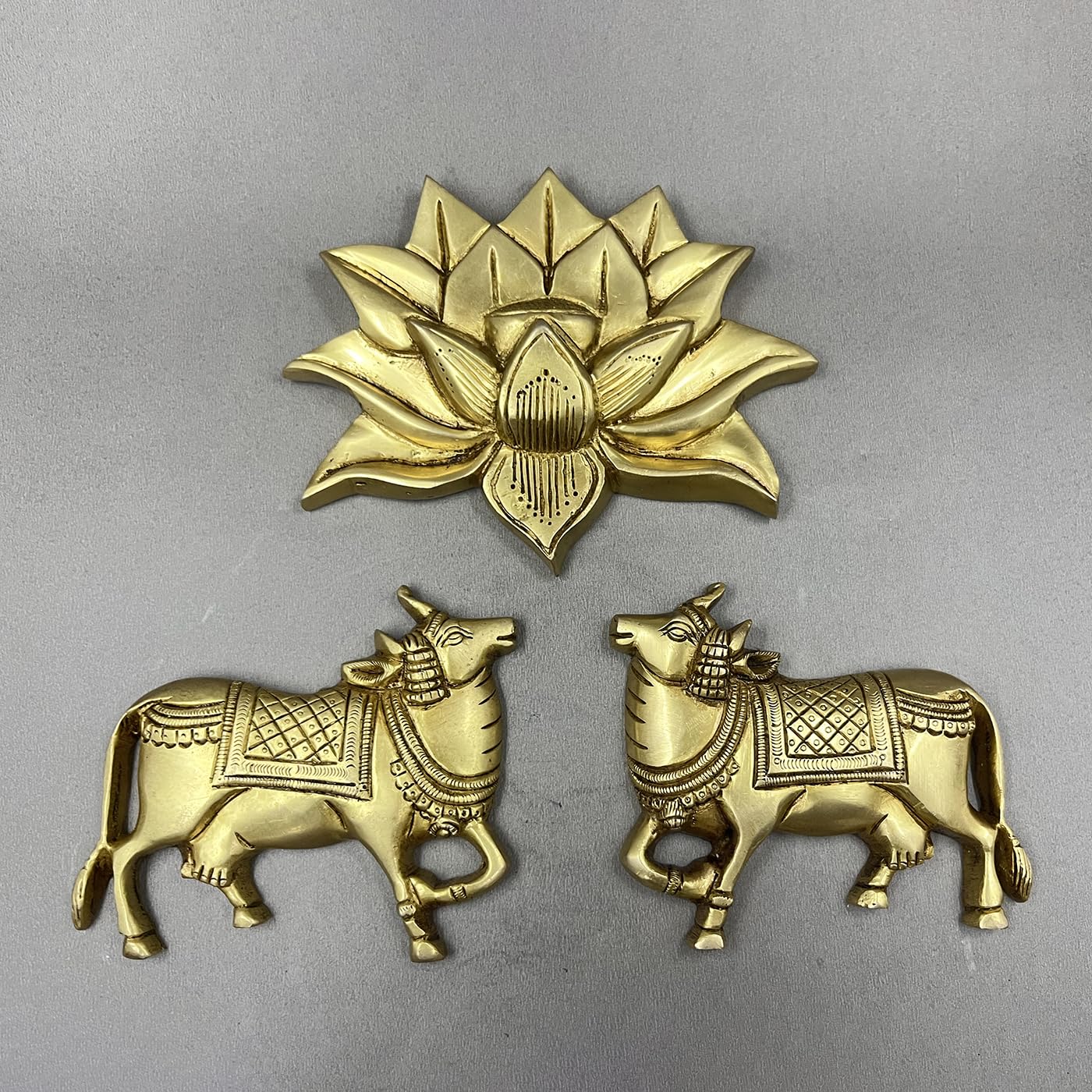 CraftVatika Cow Brass Wall Hanging for Wall Door Home Decor Hanging ...