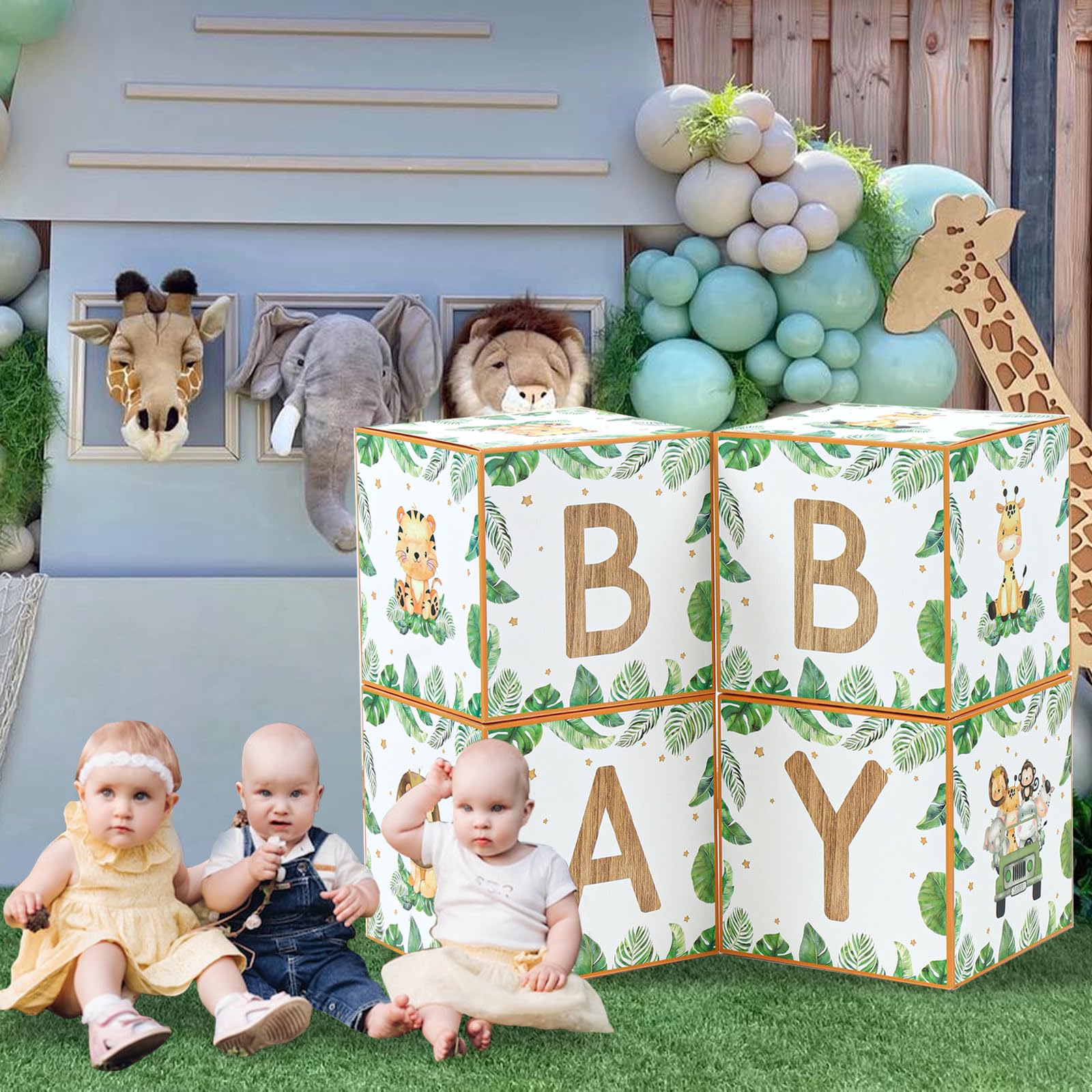 Snapklik.com : FengRise Baby Boxes For Baby Shower Decorations - 4pcs ...