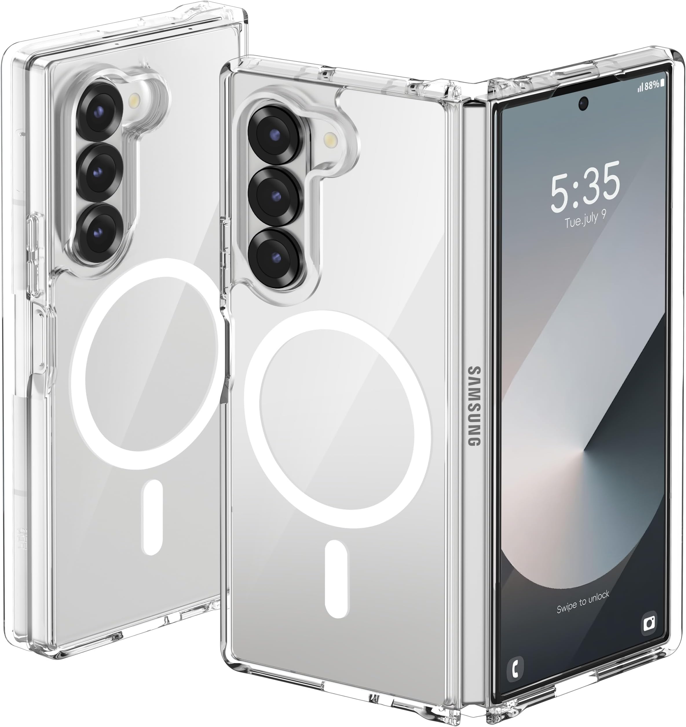 Amazon.com: Sucnakp for Samsung Galaxy Z Fold 6 Case: Shock-Absorbent ...