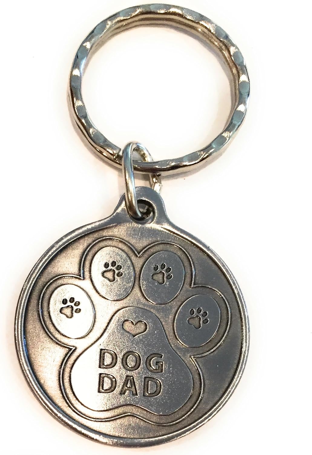 Amazon.com: RecoveryChip Dog Dad - A True Friend Leaves Paw Prints On ...