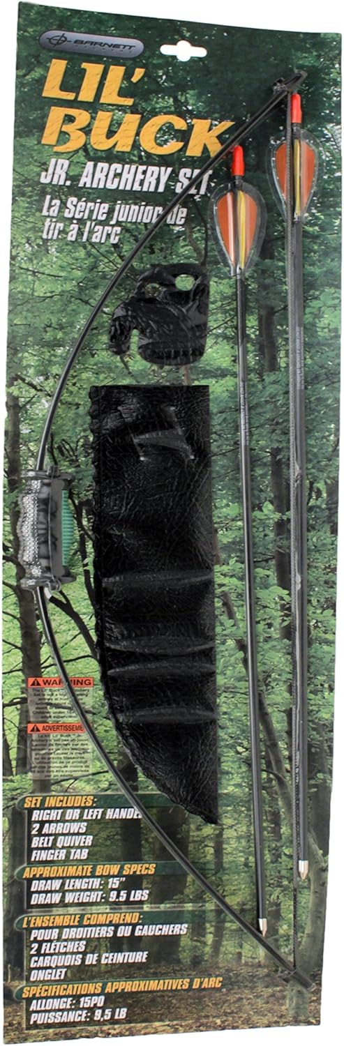 Amazon.com : B1062 Barnett, Lil Buck Recurve Set,Black : Kids Archery ...