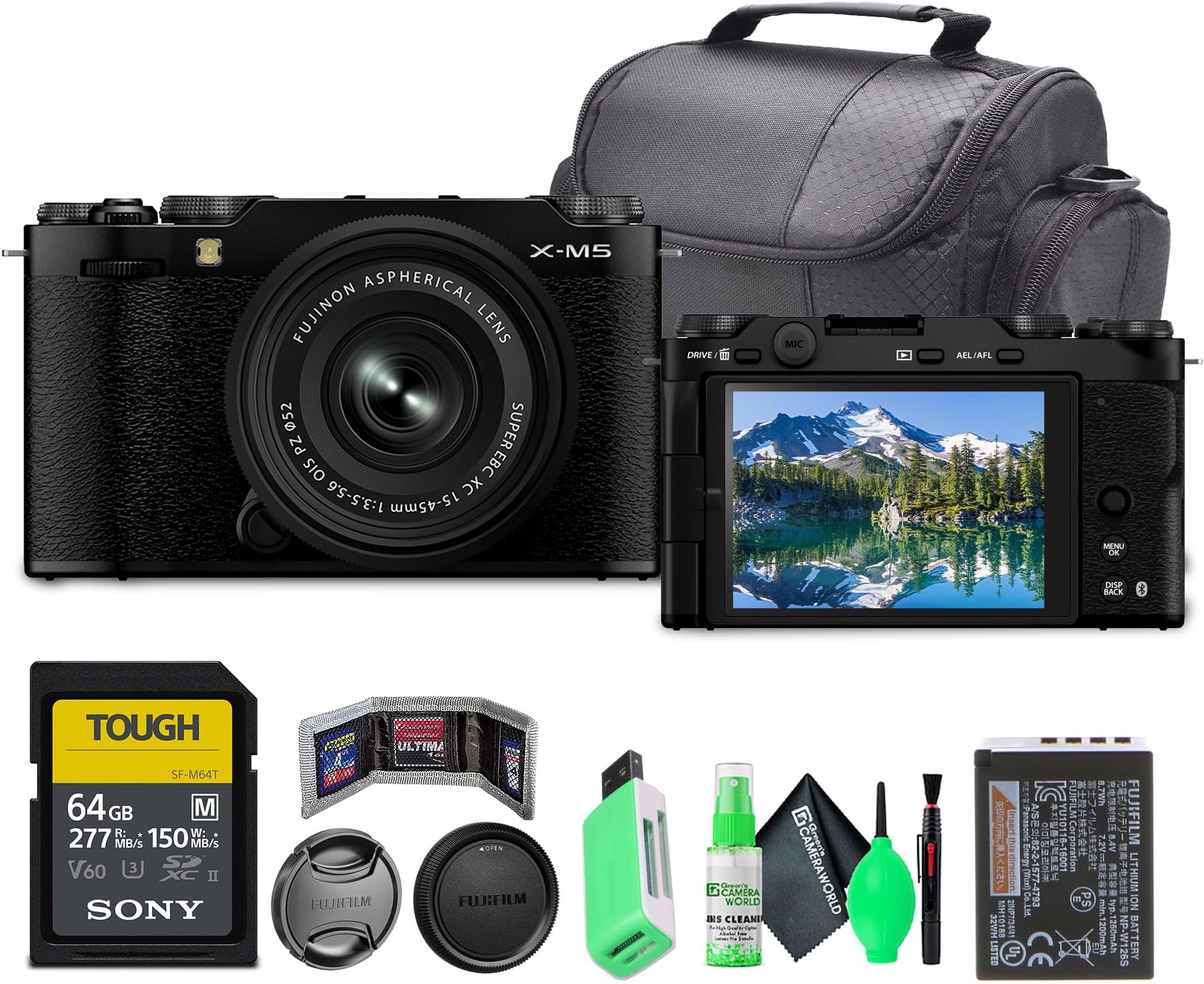Amazon.com : Fujifilm X-M5 Mirrorless Digital Camera with Fuji XC 15 ...