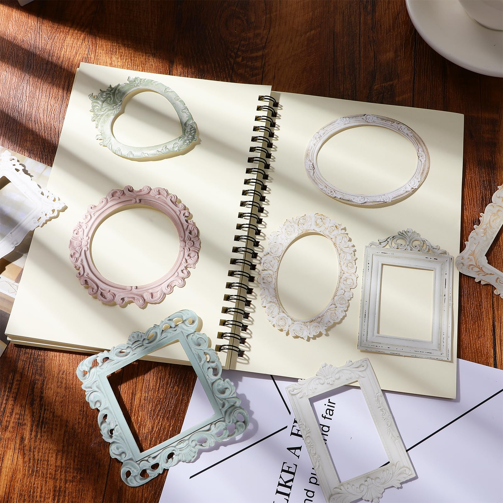 Vintage Frame Set Ylinwtech Pack Of 40 Lace Frames Scrapbook, Mini ...