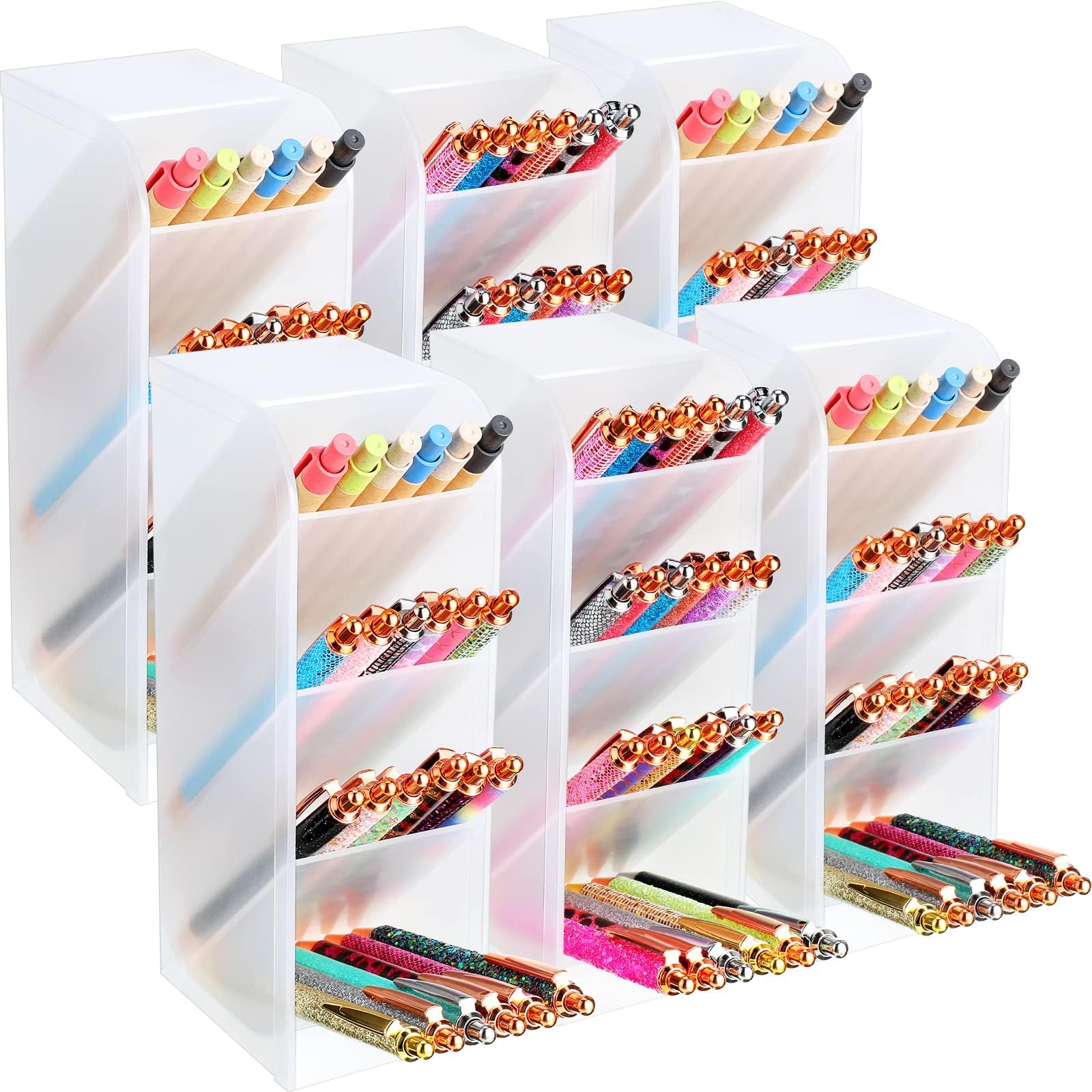 Amazon.com : Asten Pen Holder, Pencil Holder for Desk, Pen Organizer ...