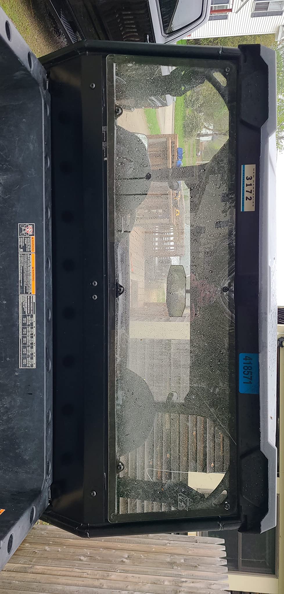 Amazon.com: Tusk UTV Polycarb Rear Window Clear - Scratch Resistant For ...