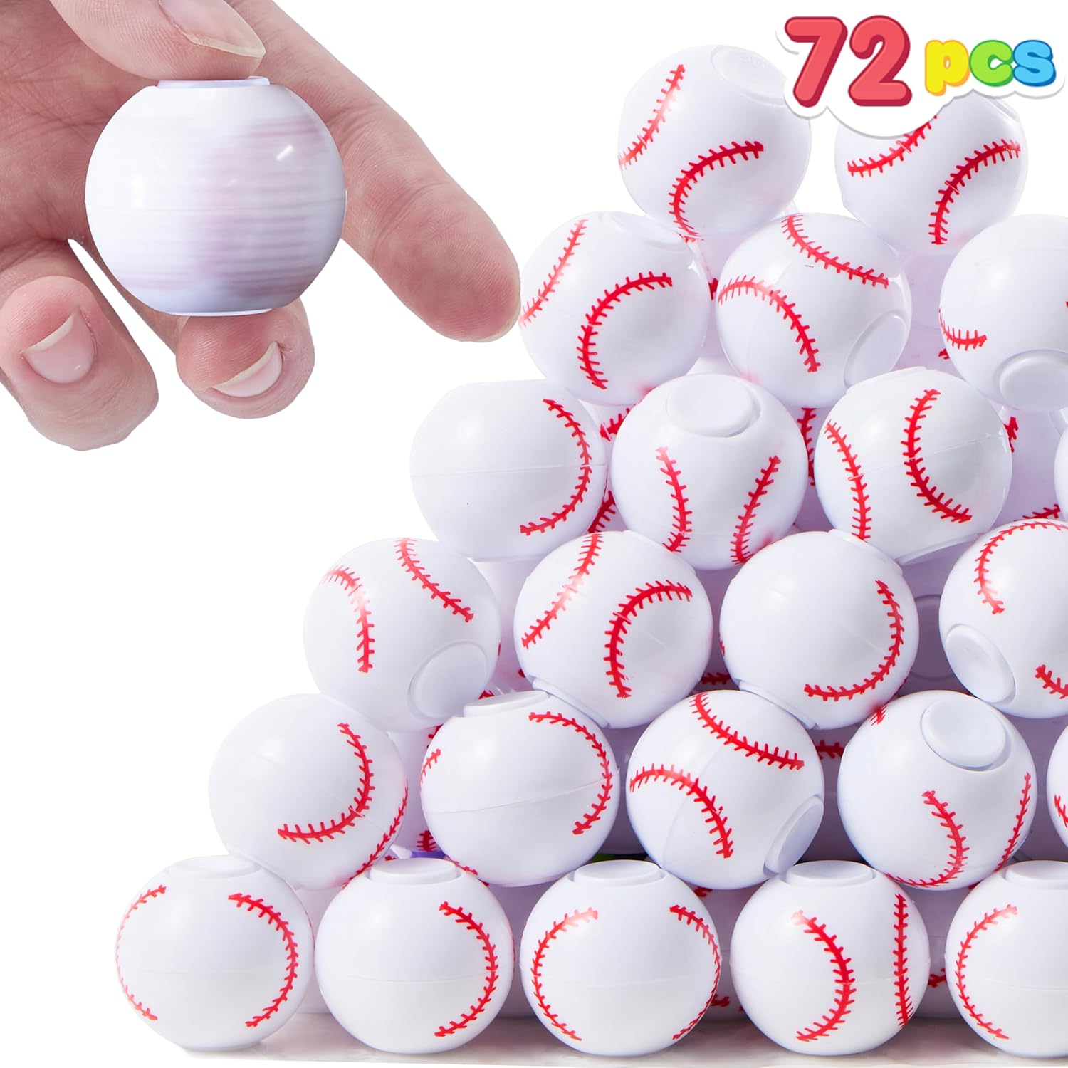 Amazon.com: JOYIN 72 Pack Baseball Fidget Spinners for Kids, Baseball ...