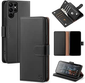 Amazon.com: Shieldtop Compatible with Samsung Galaxy S23 Ultra 5G Wallet Case with Card Holder ...