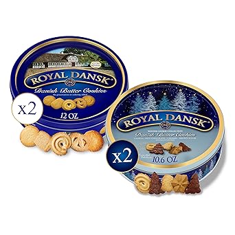 Amazon.com: Royal Dansk Holiday Cookie 4 Pack, Exclusive Amazon ...