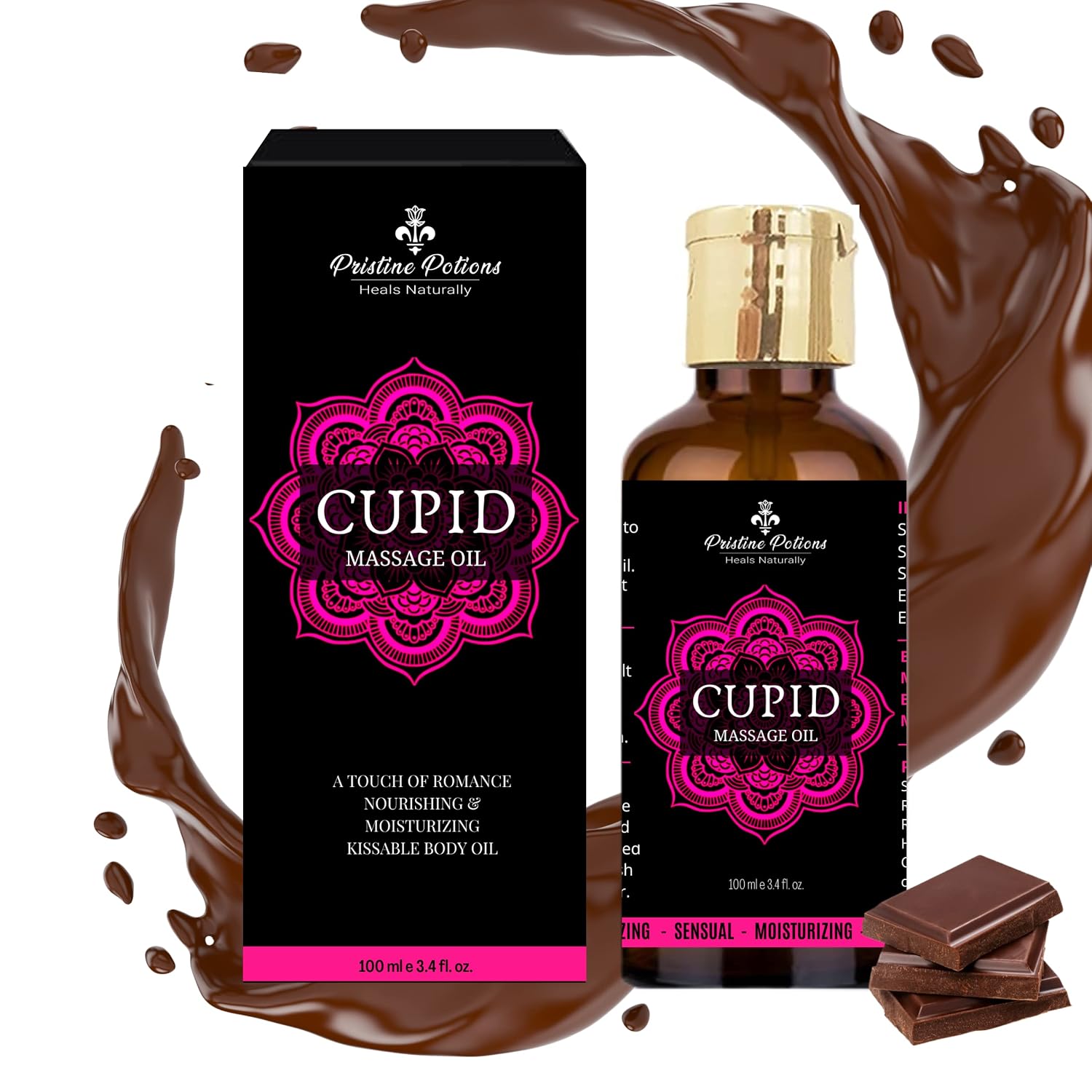 Pristine Potions Premium Cupid Chocolate Massage Oil I Alluring ...