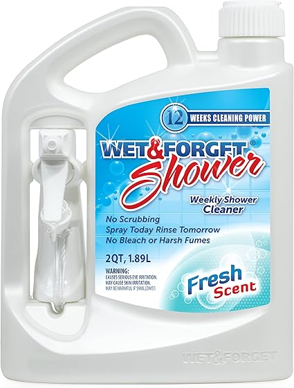 Amazon.com: Wet & Forget Shower Cleaner Spray Multi-Surface Weekly ...