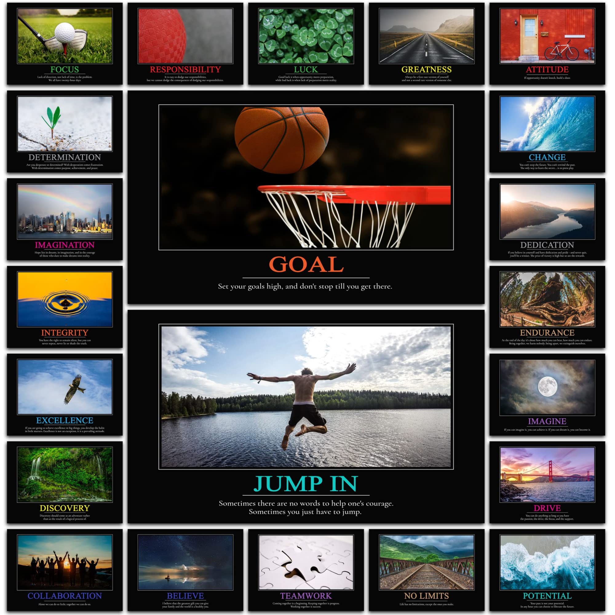 Buy Motivational s - Classroom Decorations - 22 Set - 44 - V4 ...