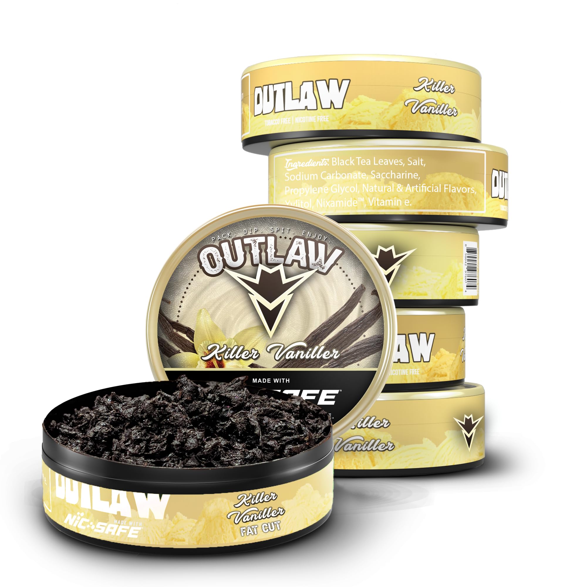 Amazon.com: Outlaw Killer Vaniller NiC-SAFE™ Fat Cut - 6 Pack ...
