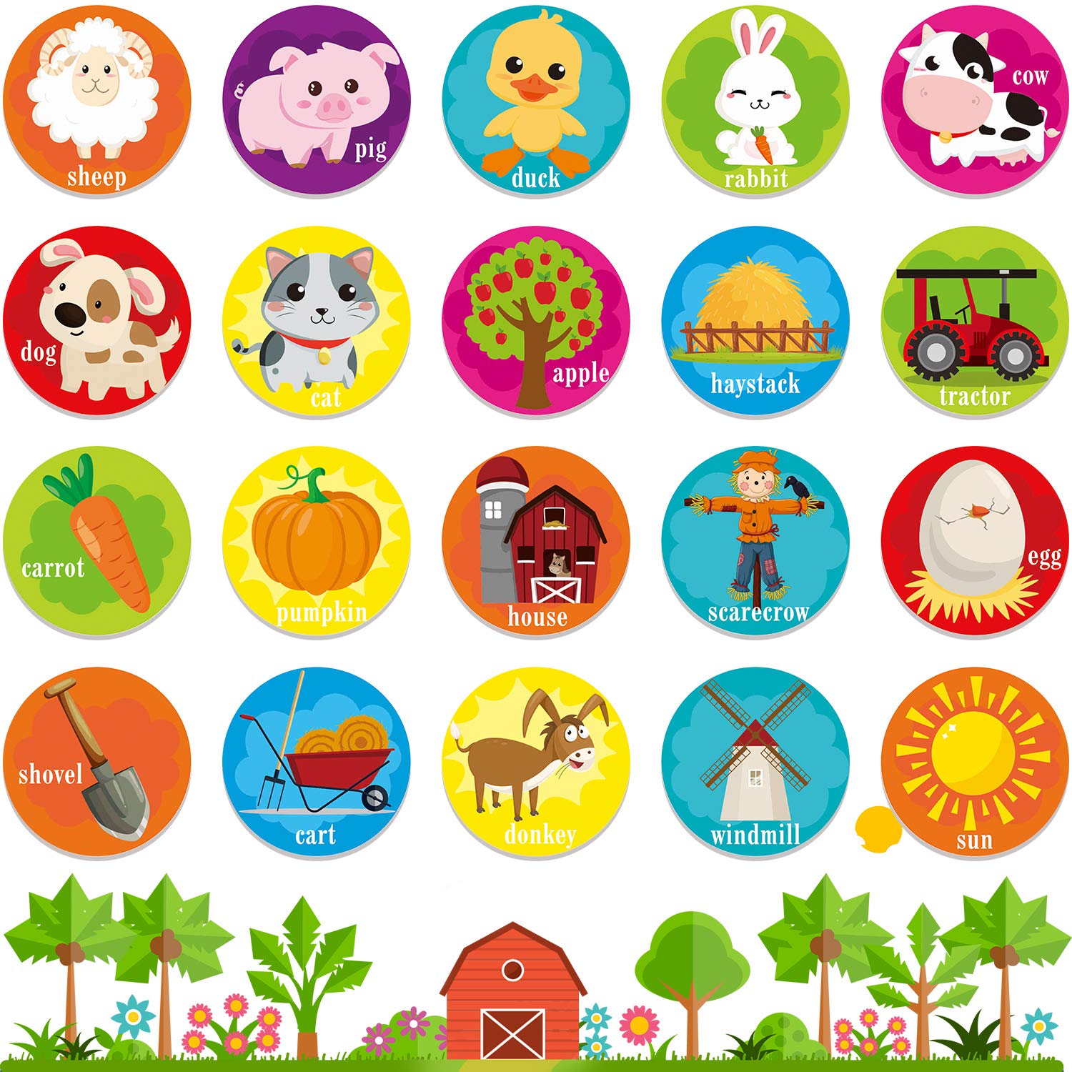 Imprimibles Para Preescolar De La Granja Tarjetas Para Trabajar El