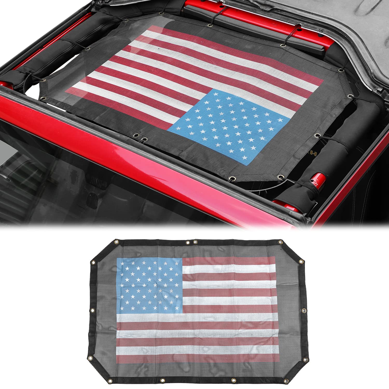 Snapklik.com : For Jeep JK Sunshade Mesh Sun Shade Bikini Top Roof ...