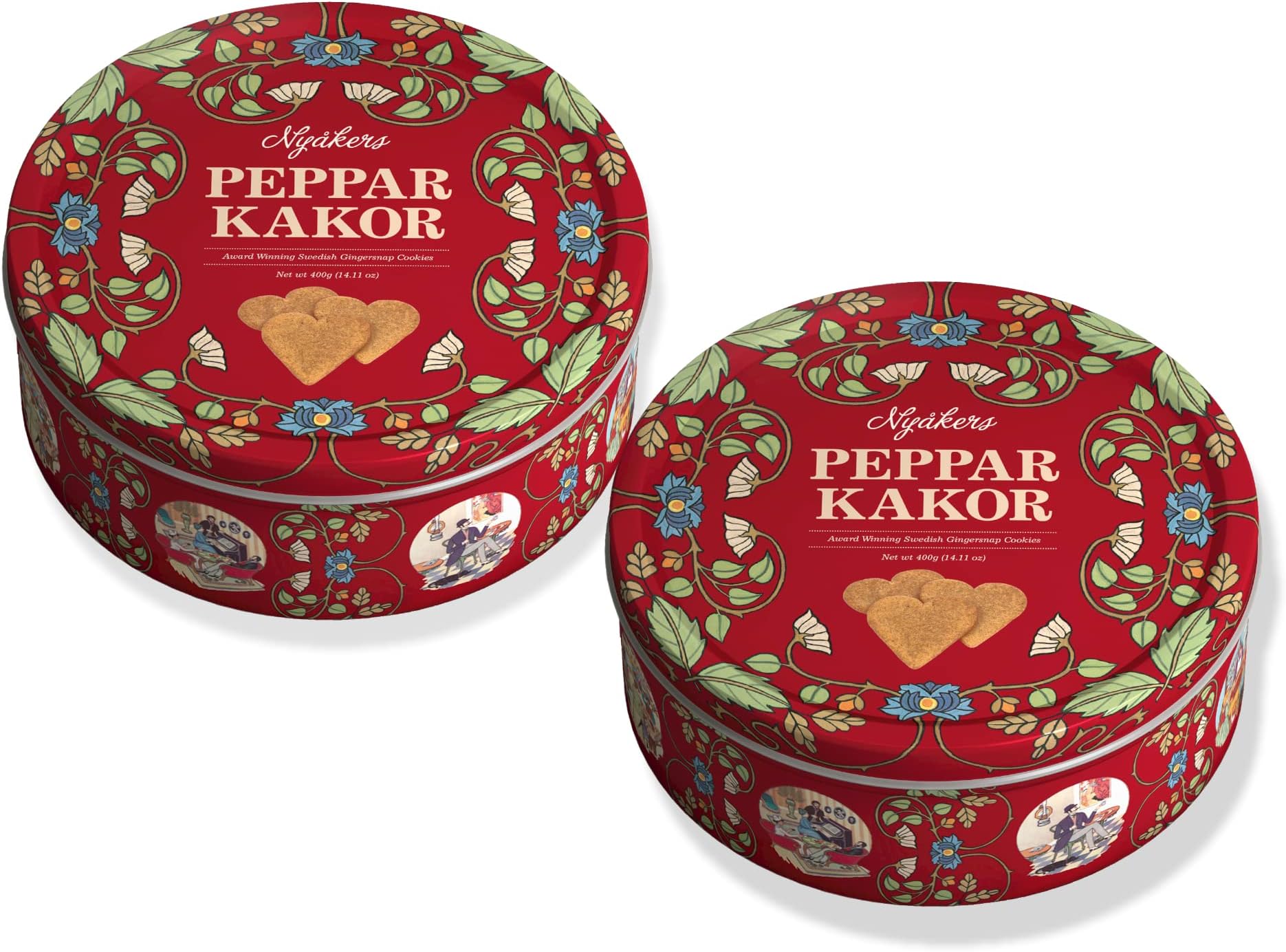 Amazon.com: Nyakers Pepparkakor Swedish Ginger Snaps - Heart-Shaped ...