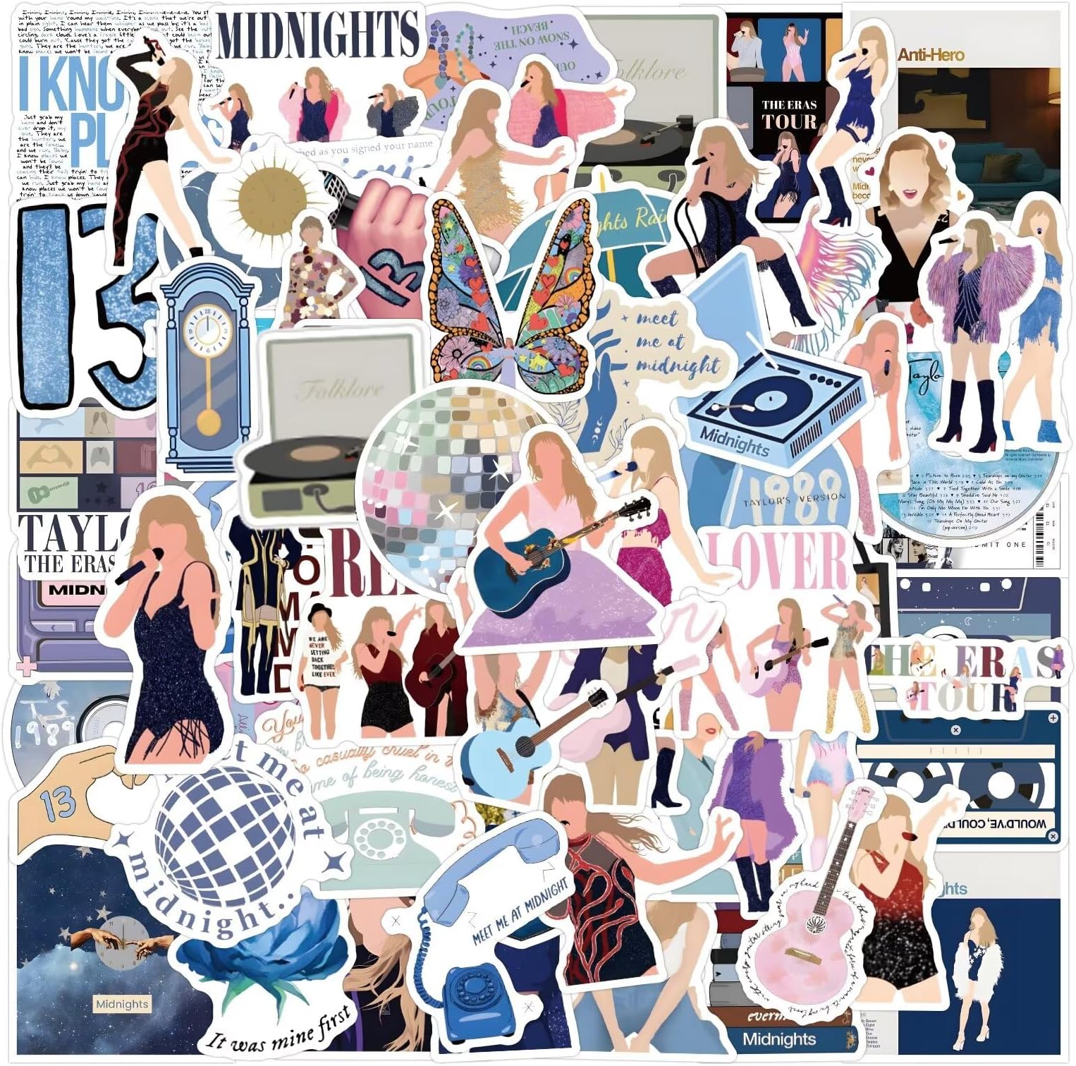 Amazon.com: 50PCS Singer Song Lyrics Sticker Music Motivational ...