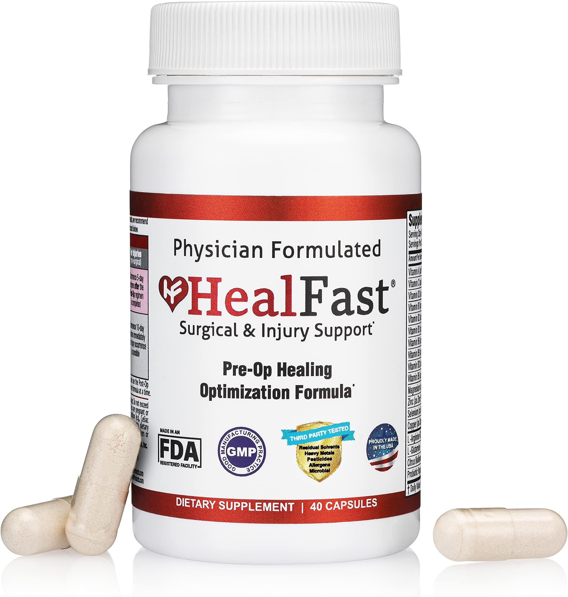 Amazon.com: Vitanica Opti-Recovery, Pre & Post Surgery Support, Wound ...