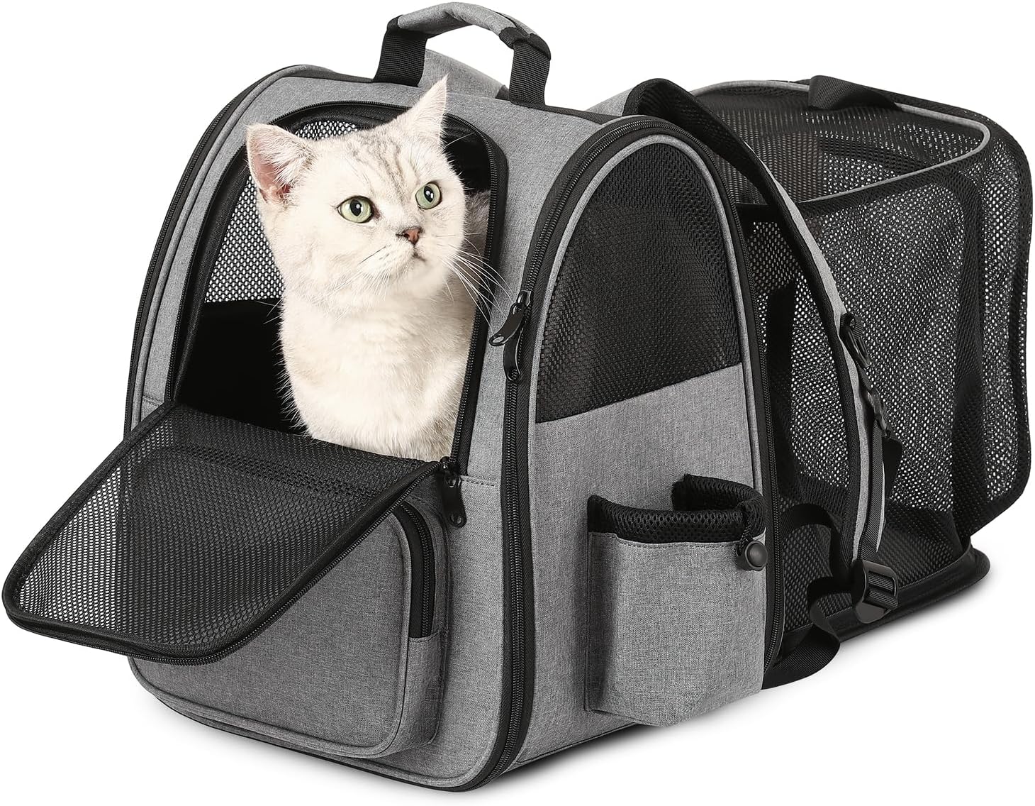 Amazon.com : Expandable Cat Backpack Carrier, Pet Carrier Backpack ...