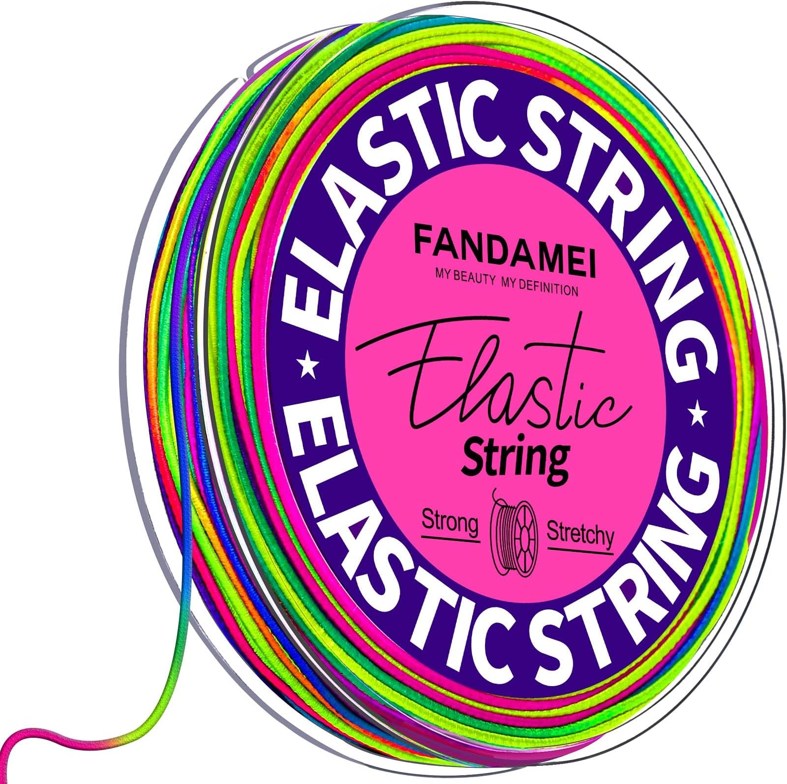 Amazon.com: FANDAMEI 1mm Elastic String for Bracelets, Elastic ...
