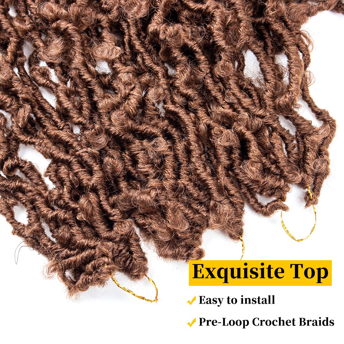 Buy 36 Inch Butterfly Locs Crochet Hair 6 Packs Pre Looped Distressed ...