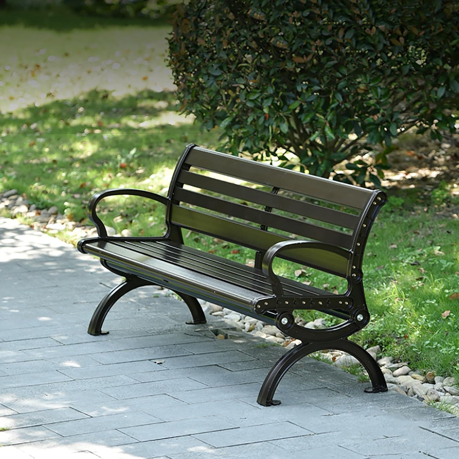 CMYCYDDPLY Garden Bench,Outdoor Bench, Heavy-Duty Park Bench with ...
