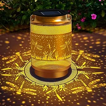 Amazon.com: Dragonfly Solar Lanterns Outdoor Waterproof,Hanging Solar ...
