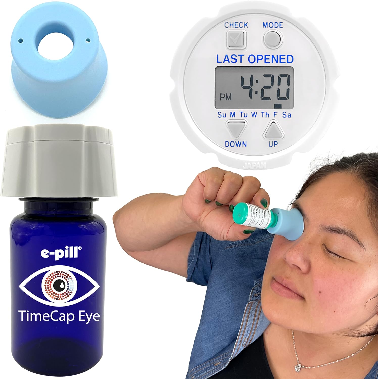 Amazon.com: e-Pill TimeCap Eye Reminder & Guide | Aid for Precise ...