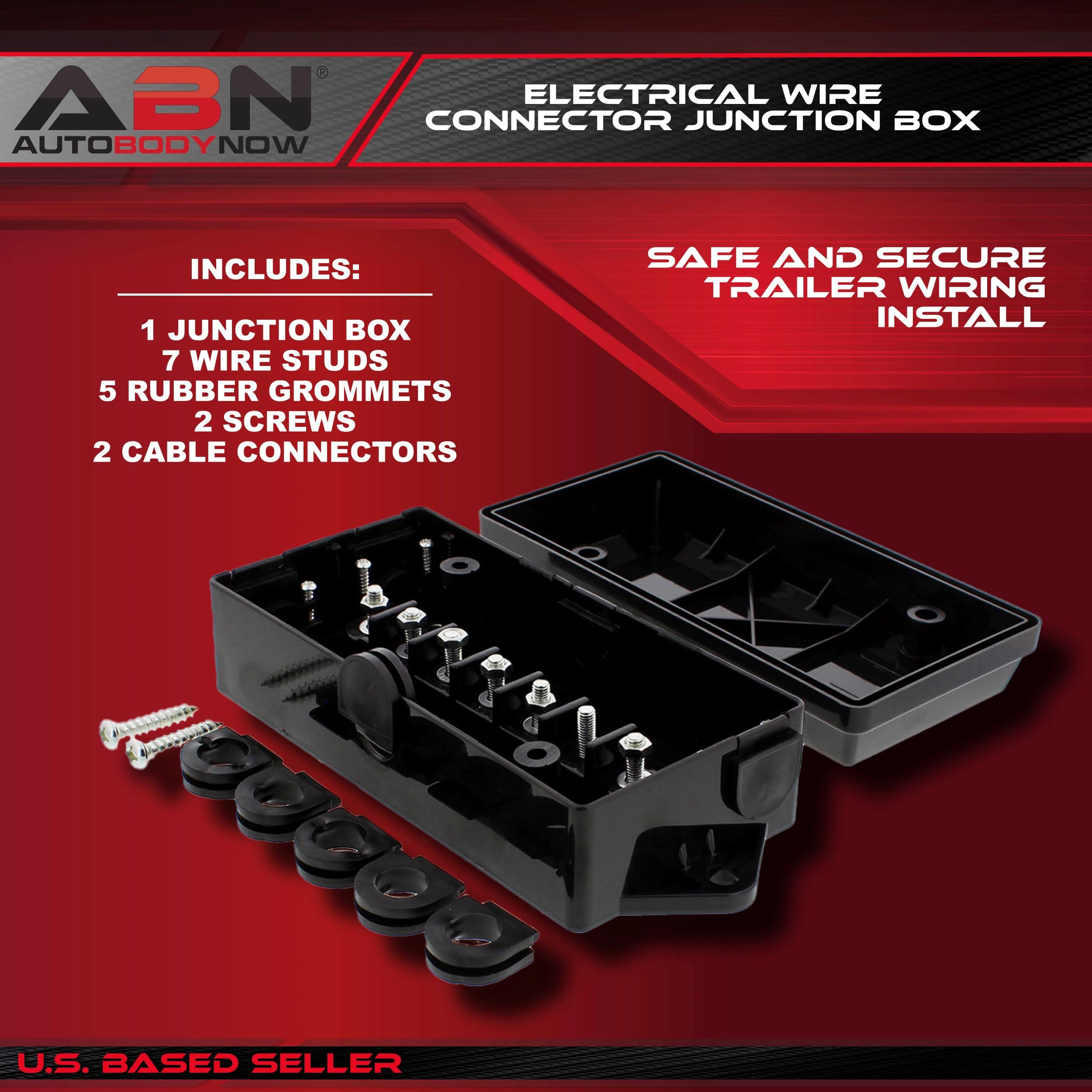 Snapklik.com : ABN Electrical Wire Connector Junction Box 1-Pack Trailer