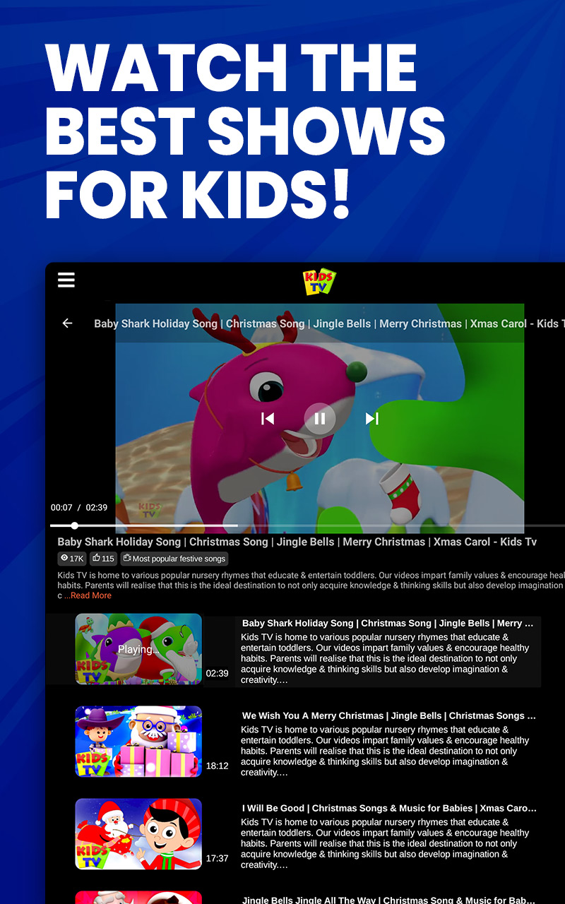 Kids TV - App on the Amazon Appstore