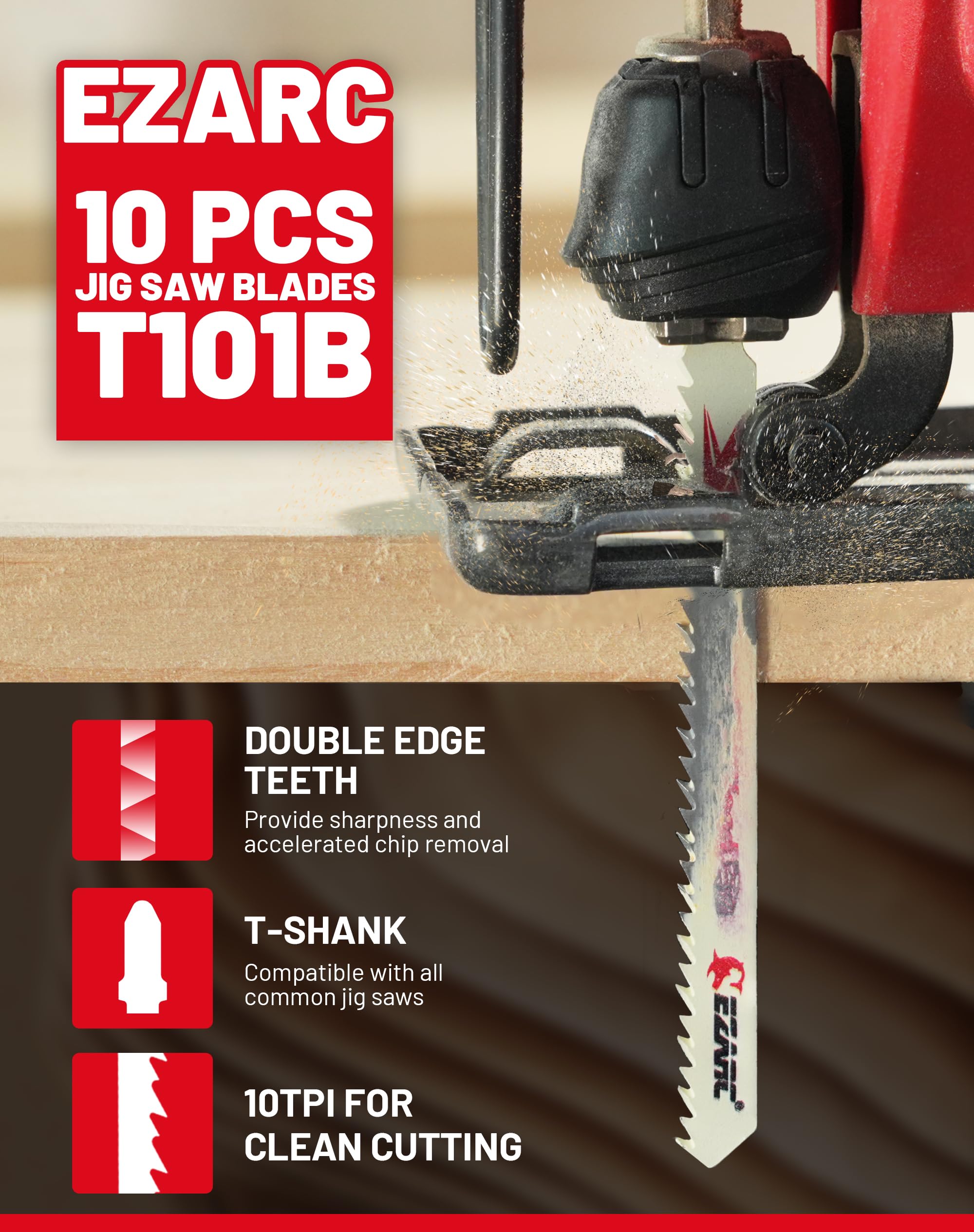 Snapklik.com : 10PCS Jigsaw Blades T101B Jig Saw Blades Set For Wood ...