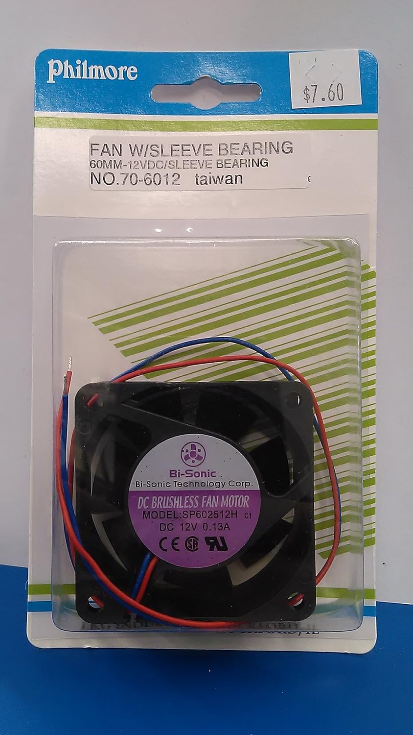 Amazon.com: 60mm 12VDC Brushless Cooling Fan : 70-6012 : Electronics