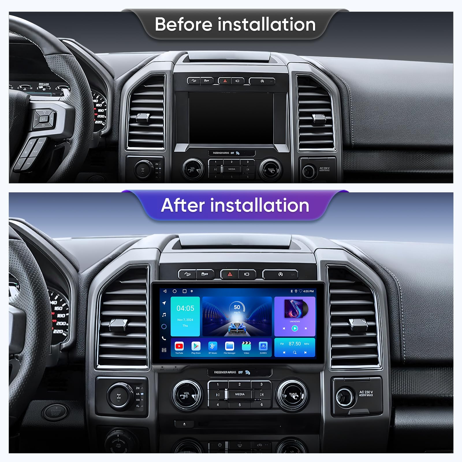 Snapklik.com : 10.33 Inch For Ford F150 Stereo Upgrade 2015 2016 2017 ...