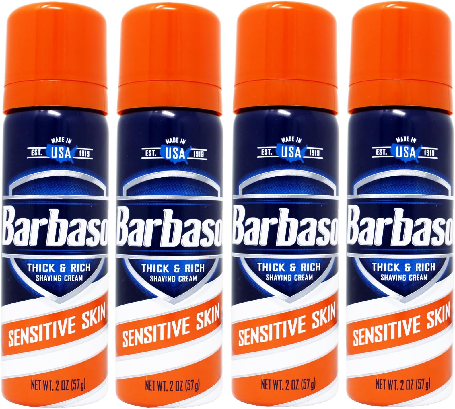 Amazon.com: Barbasol Shaving Cream Sensitive Skin (Pack of 4) : Beauty ...
