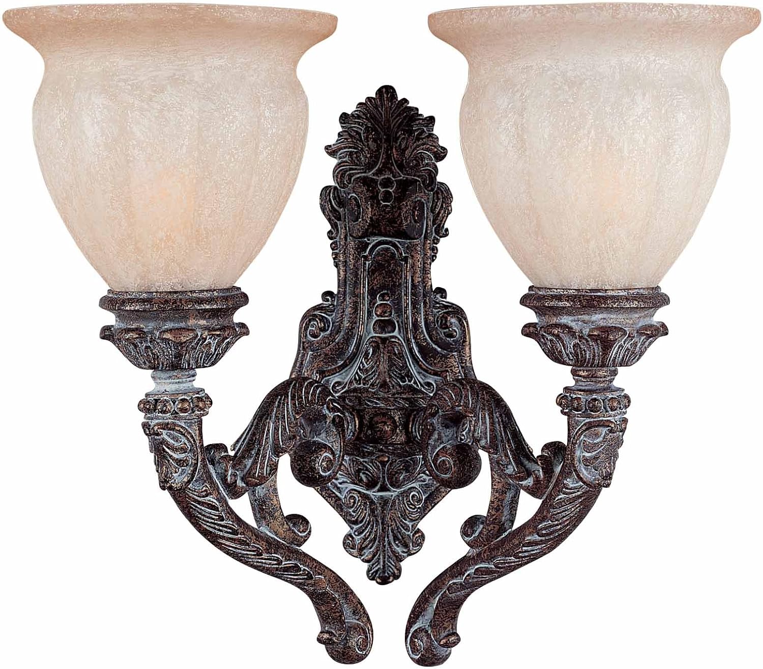Triarch 31020/2 2 Light Sultan Wall Sconce, Bronze Oro - Amazon.com