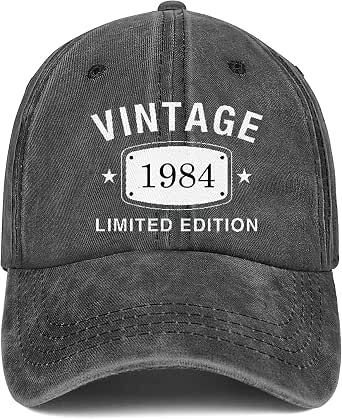 Siteshy 40th Birthday Gifts for Men Women Vintage 1984 Washed ...