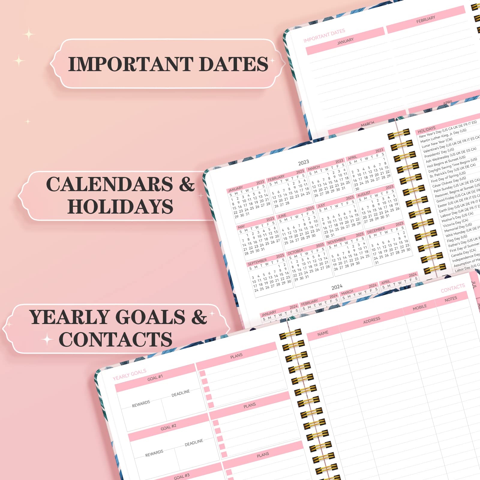 Snapklik.com : GETINK 2024 Planner Daily Weekly And Monthly For Women ...