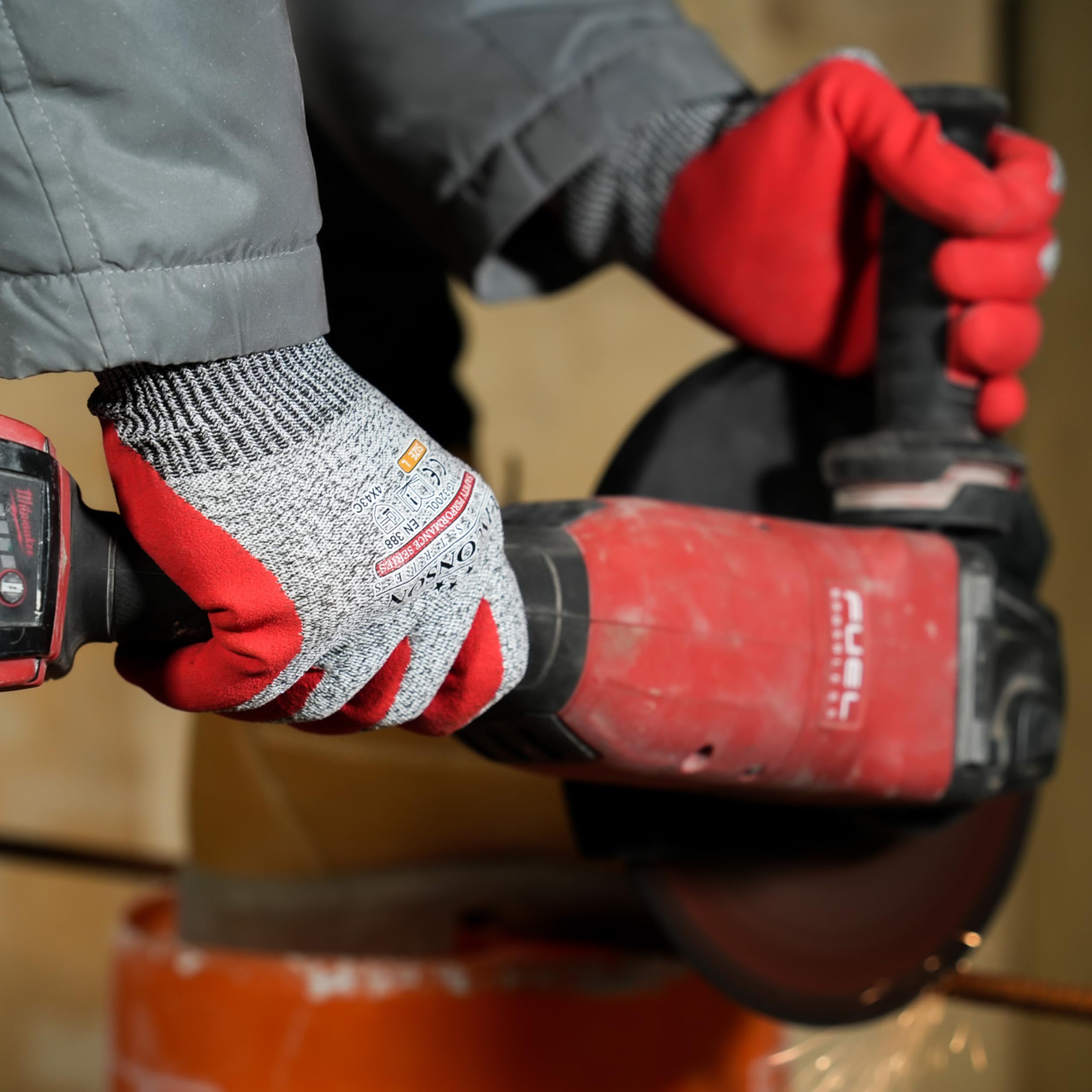 Snapklik.com : Linconson Level 5 Cut Resistant Sandy Nitrile Foam ...