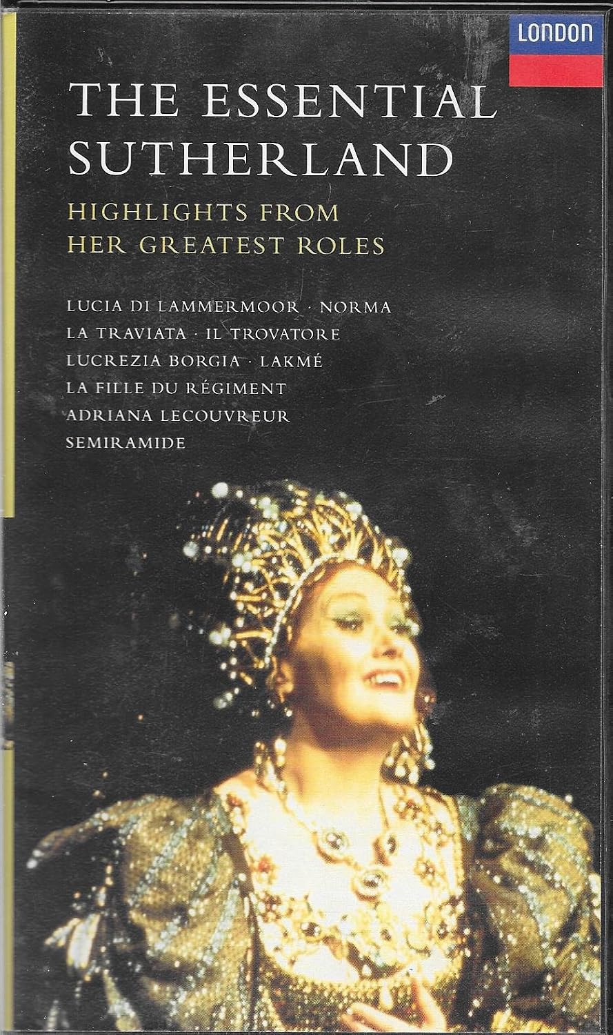 Amazon.com: The Essential Sutherland [VHS] : Sutherland, Joan: Movies & TV