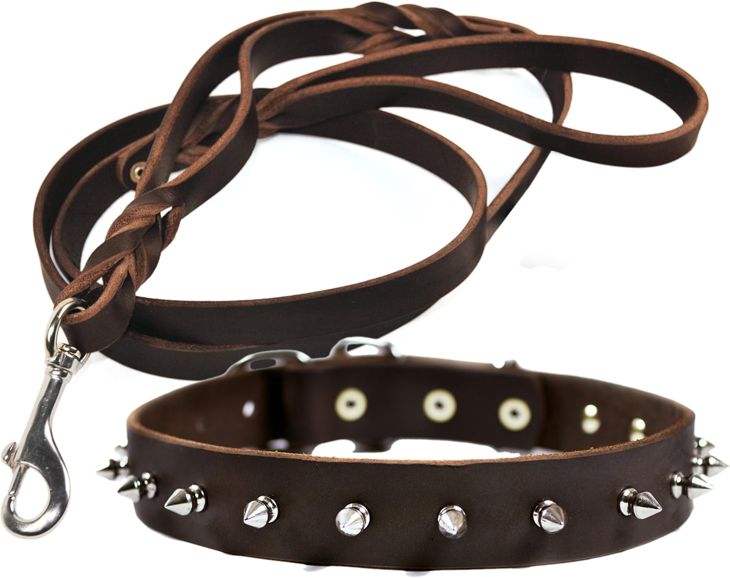 Amazon.com : Dean and Tyler Bundle One Spiked Punch Collar 24-Inch by 1 ...