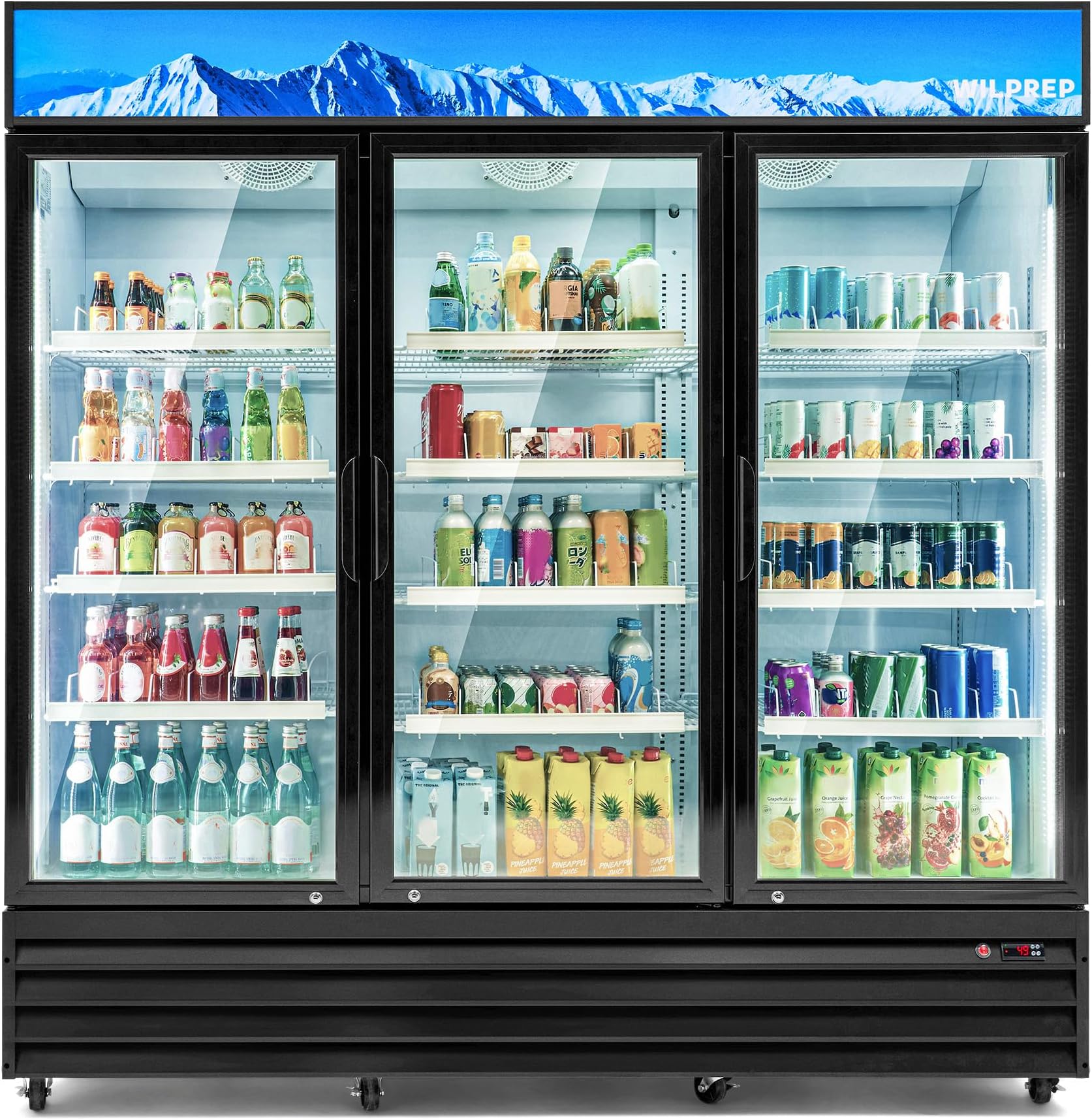 Amazon.com: Wilprep Commercial Refrigerator, 72.4 cu. ft. Upright ...
