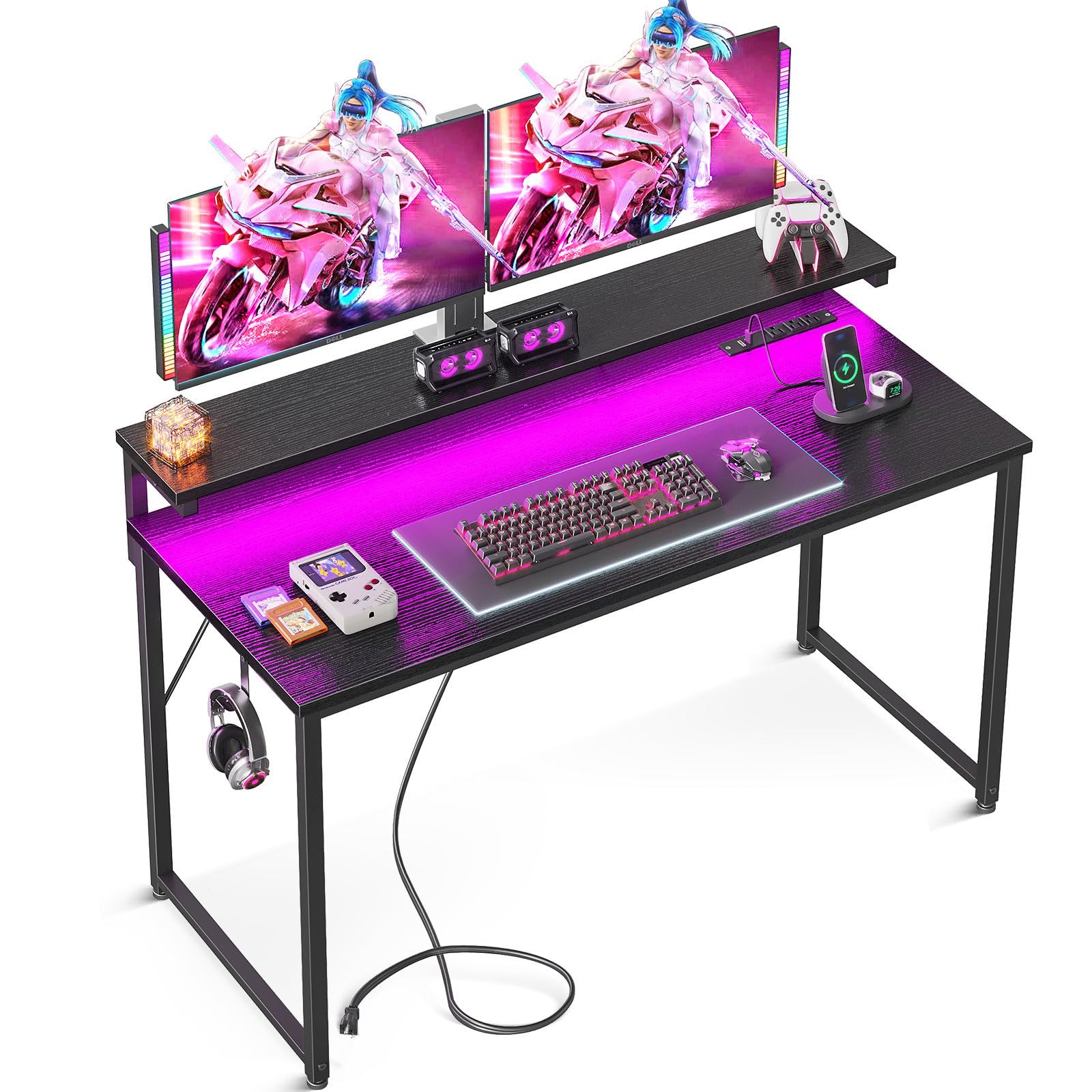 Snapklik.com : AODK Computer Desk, 48 Inch Gaming Desk
