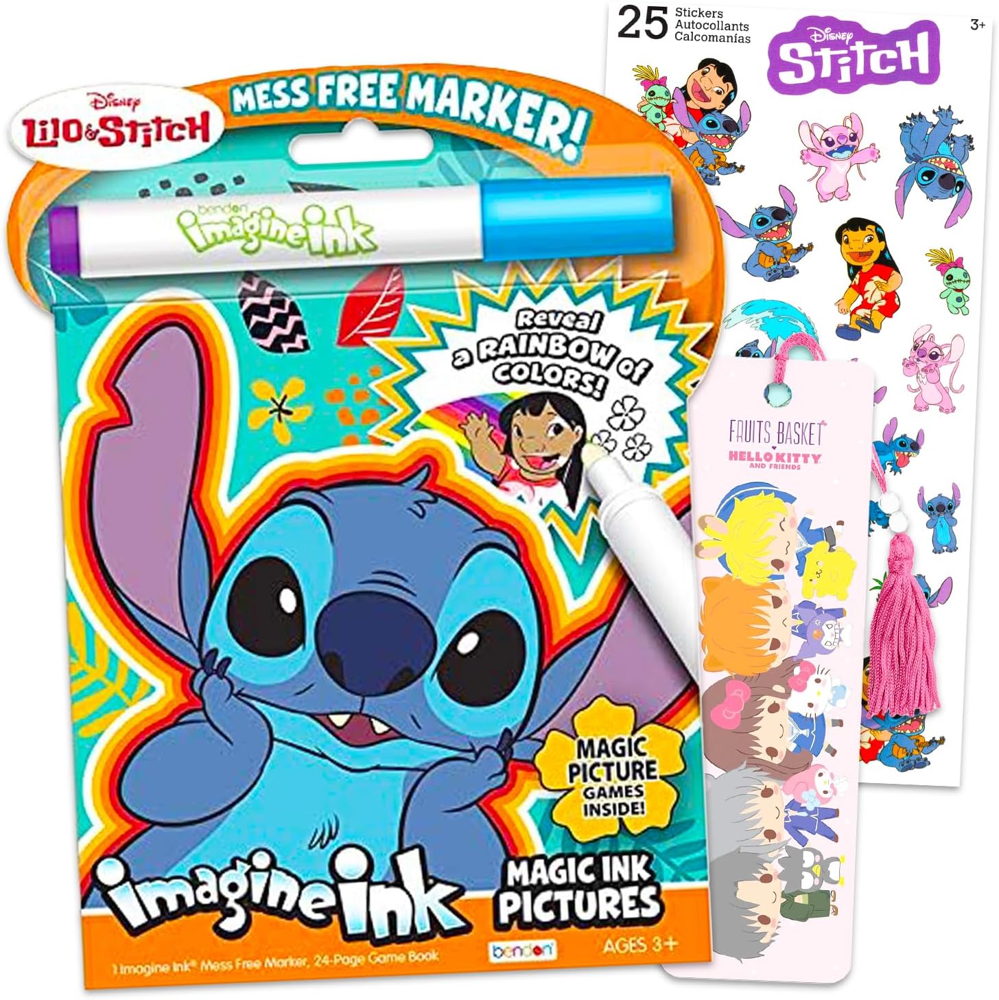 Amazon.com: Disney Lilo and Stitch Mess Free Coloring Book Set - Bundle ...