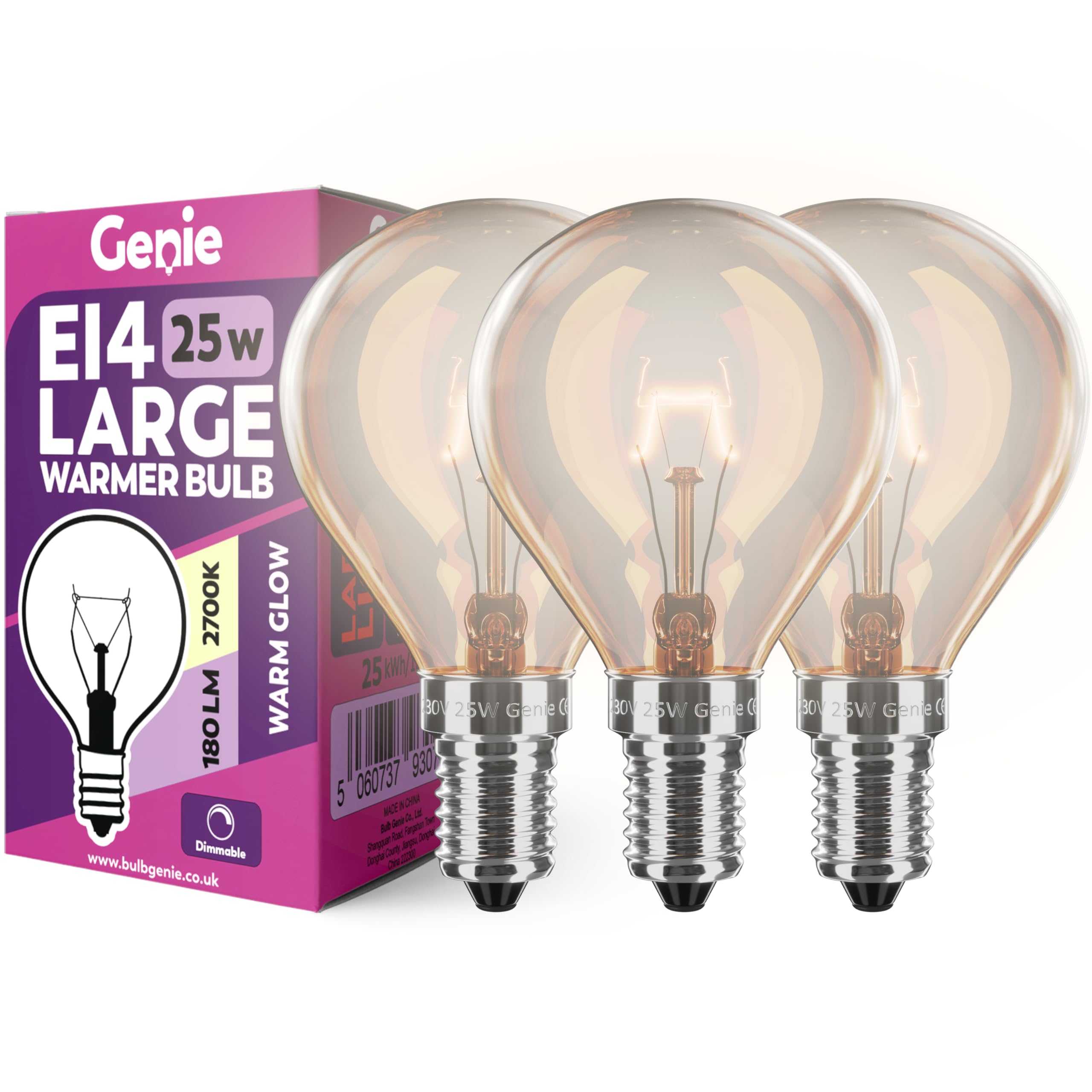 [Replacement] 25W E14 Large Fancy Globe Incandescent Glass Light Bulb ...